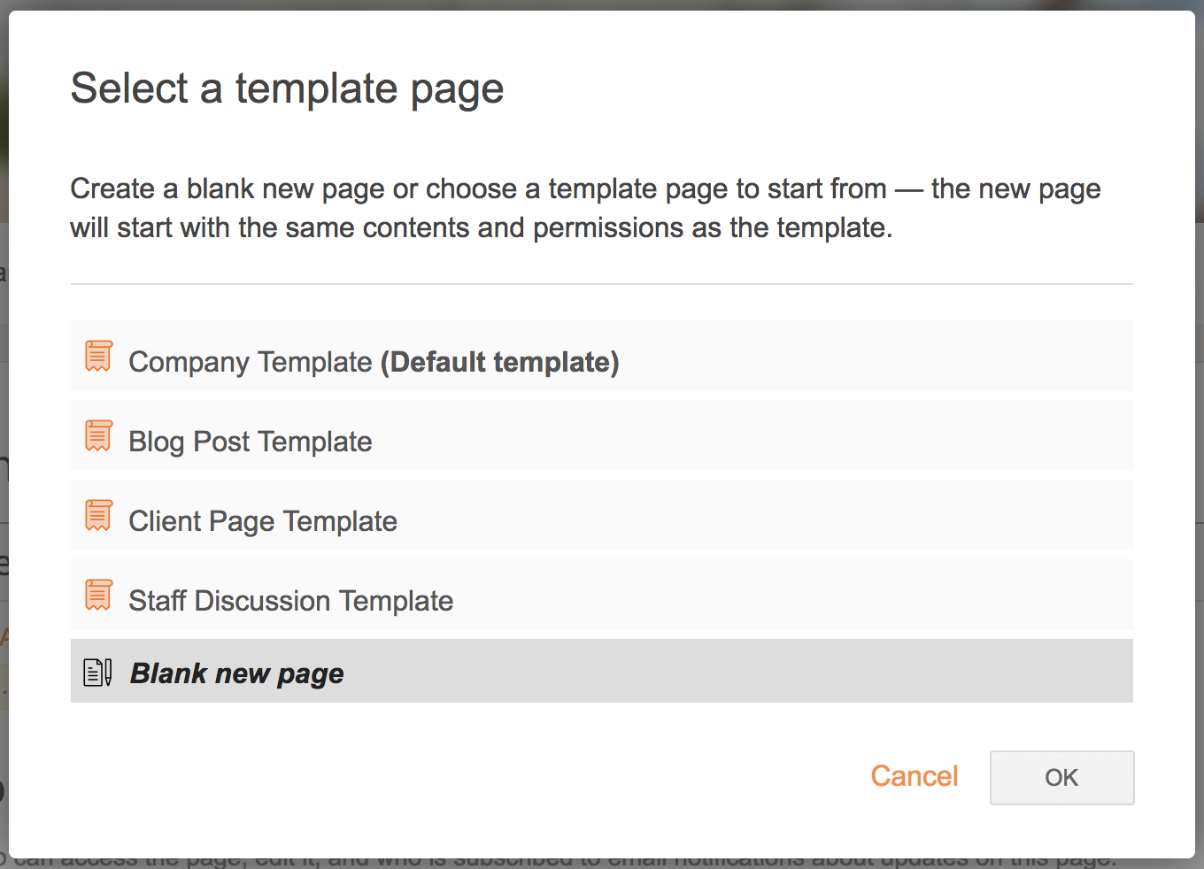 Template pages and default template | Papyrs Intranet Blog